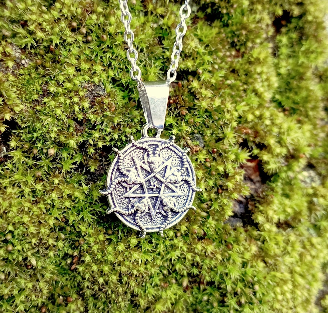 Baphomet Necklace is Wonderful Gift for Witch, Pendant With Pentacle ...