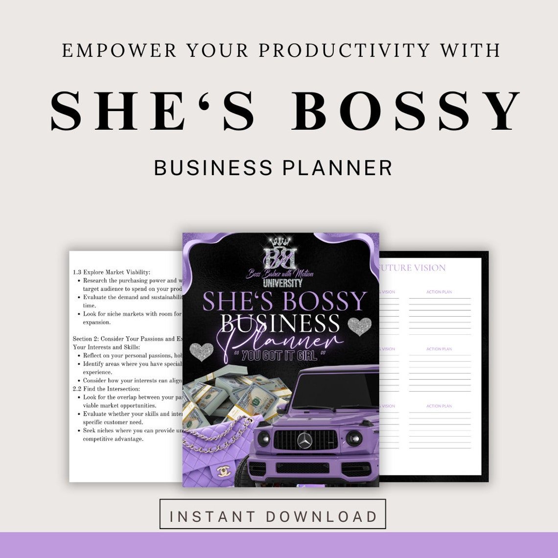 Bossy Ebook Template Business Editable Ebook Cover Design Manual ...