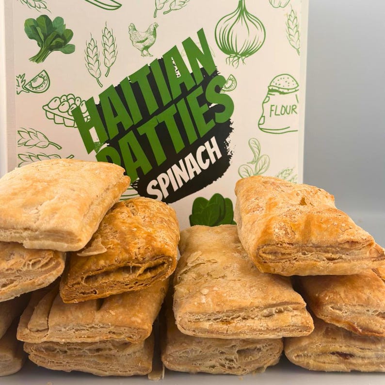 Haitian Patties Spinach | Pate Ayisyen Spinach | Haitian Veggie Patties ...