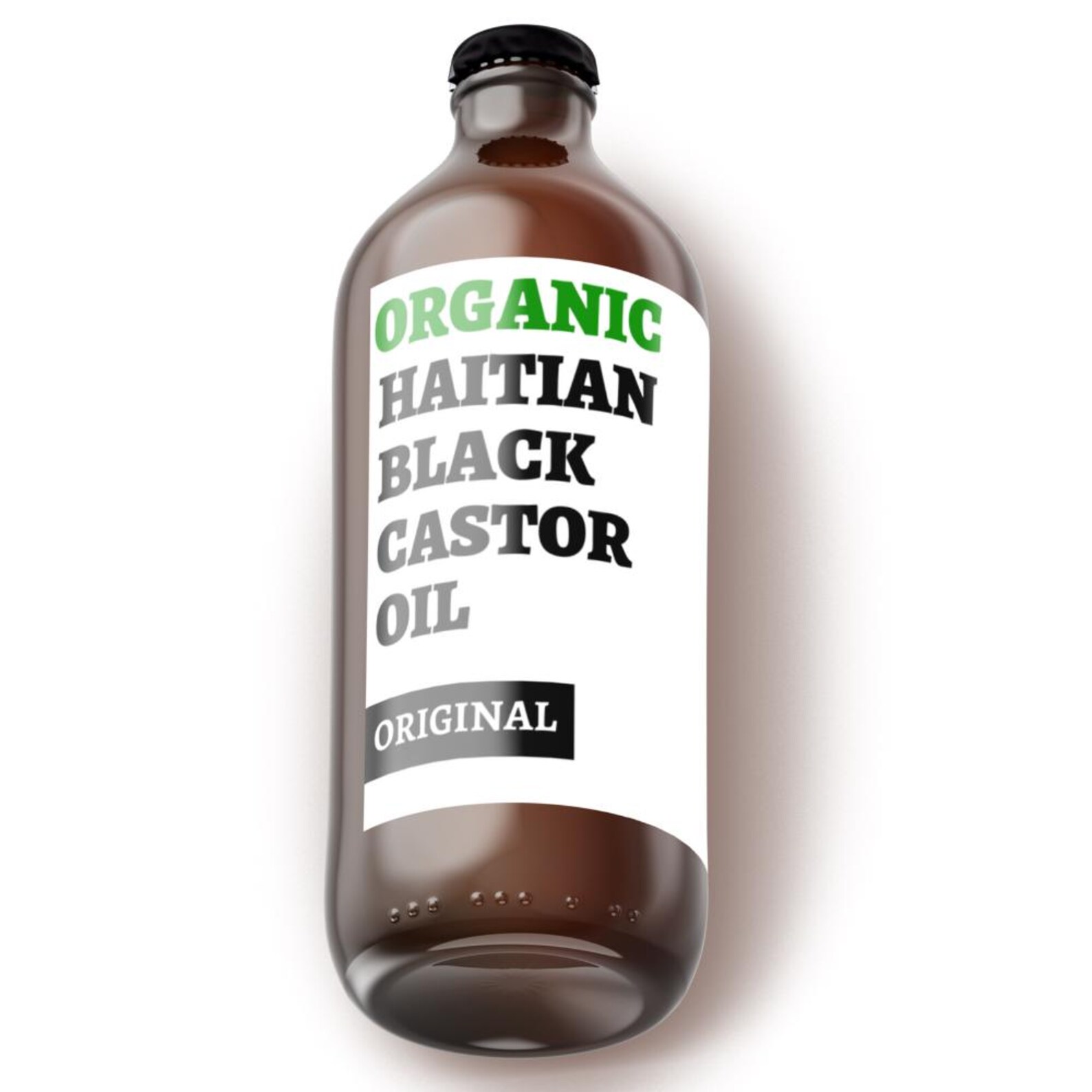 Pure Organic Haitian Black Castor Oil - Lwil Maskreti for Skin and Hair ...