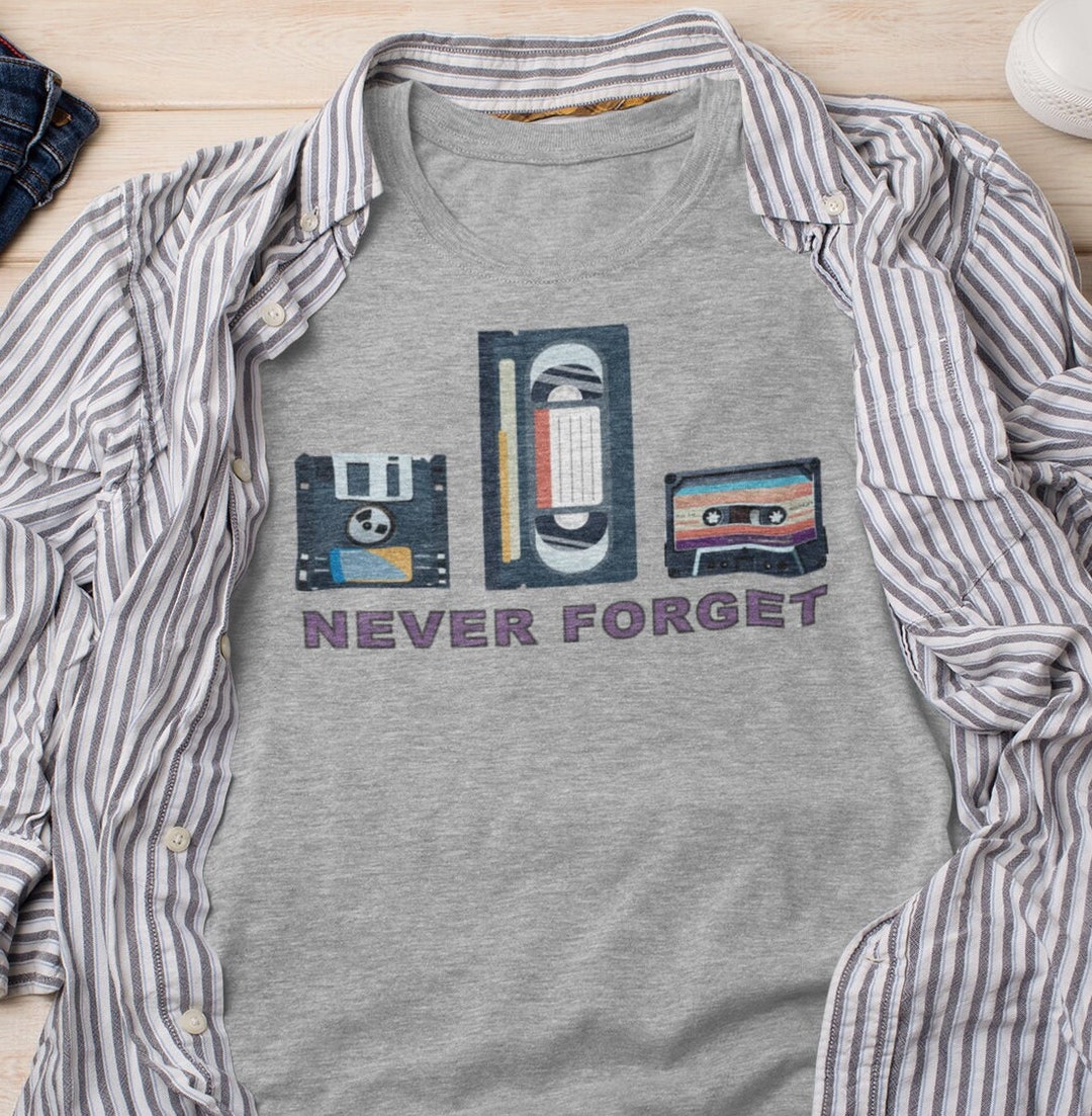 Never Forget, Floppy Disk, VHS, Tape, Cassette Tape, Funny, Graphic ...