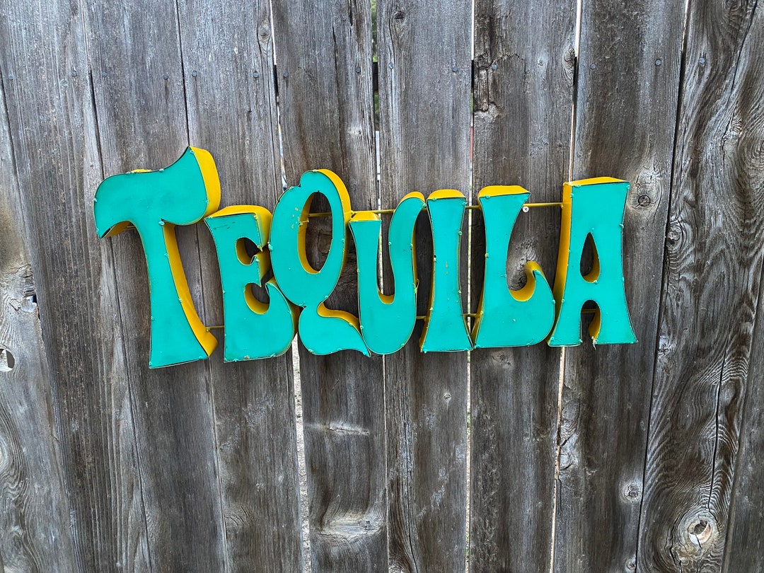 Tequila Metal Sign - Etsy