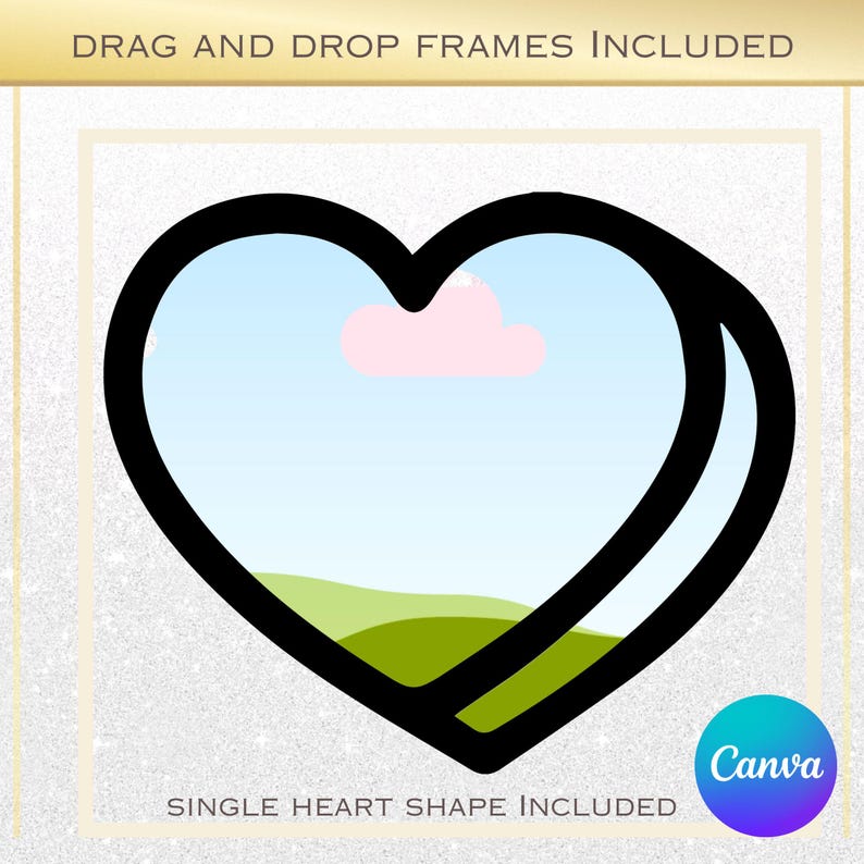 Sweethearts Candy Frame Canva Template Valentines Day - Etsy