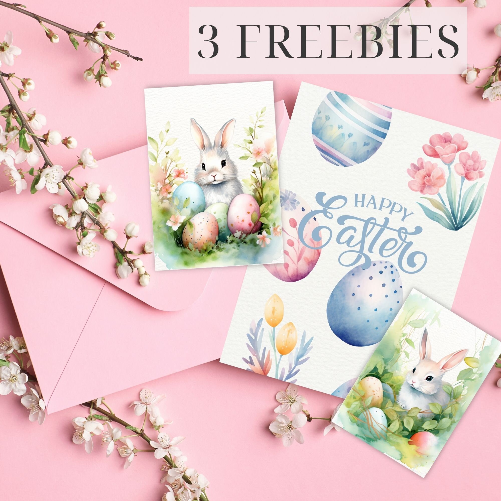 Watercolor Pastel Easter Eggs and Garlands, Boho Easter, Clipart ...