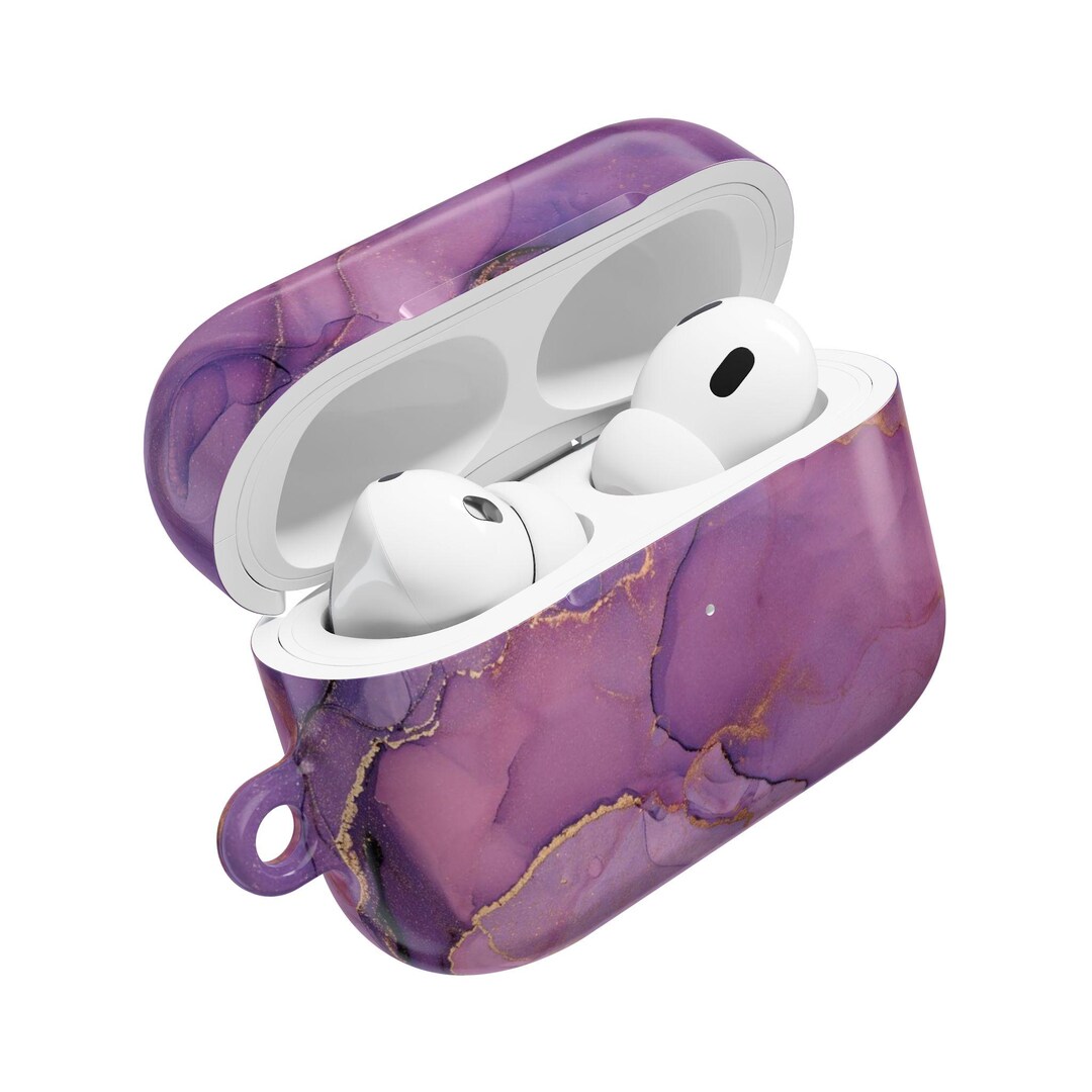 Marble AirPod Case, White Stone Design Airpods Holder, Protective ...