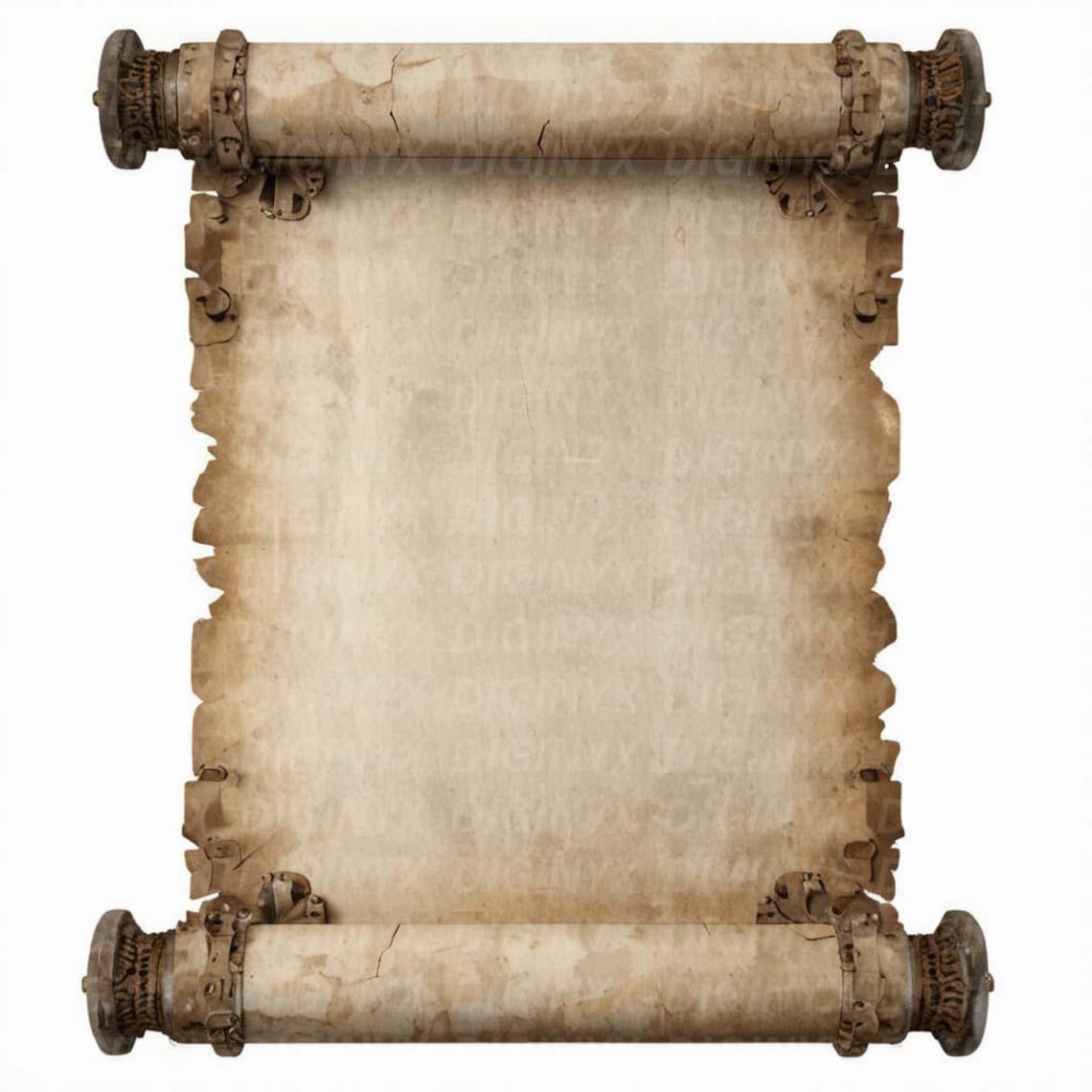 6 Medieval Scroll Clipart, Vintage Scroll, Printable Watercolor JPG ...