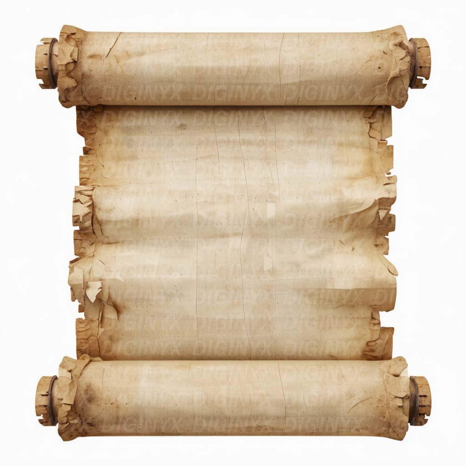 6 Medieval Scroll Clipart, Vintage Scroll, Printable Watercolor JPG ...