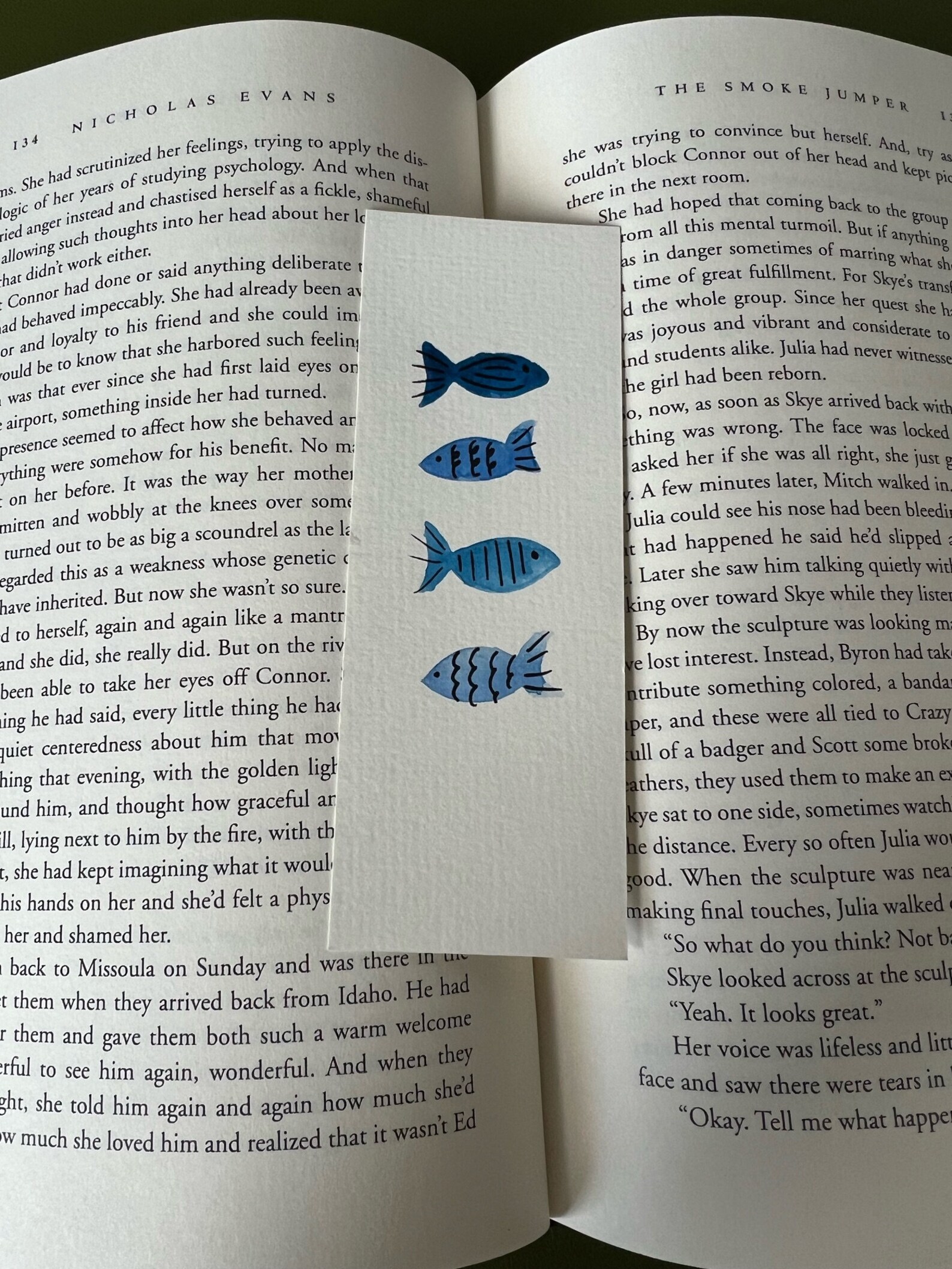 Hand Painted, Watercolor Fish Bookmark. - Etsy