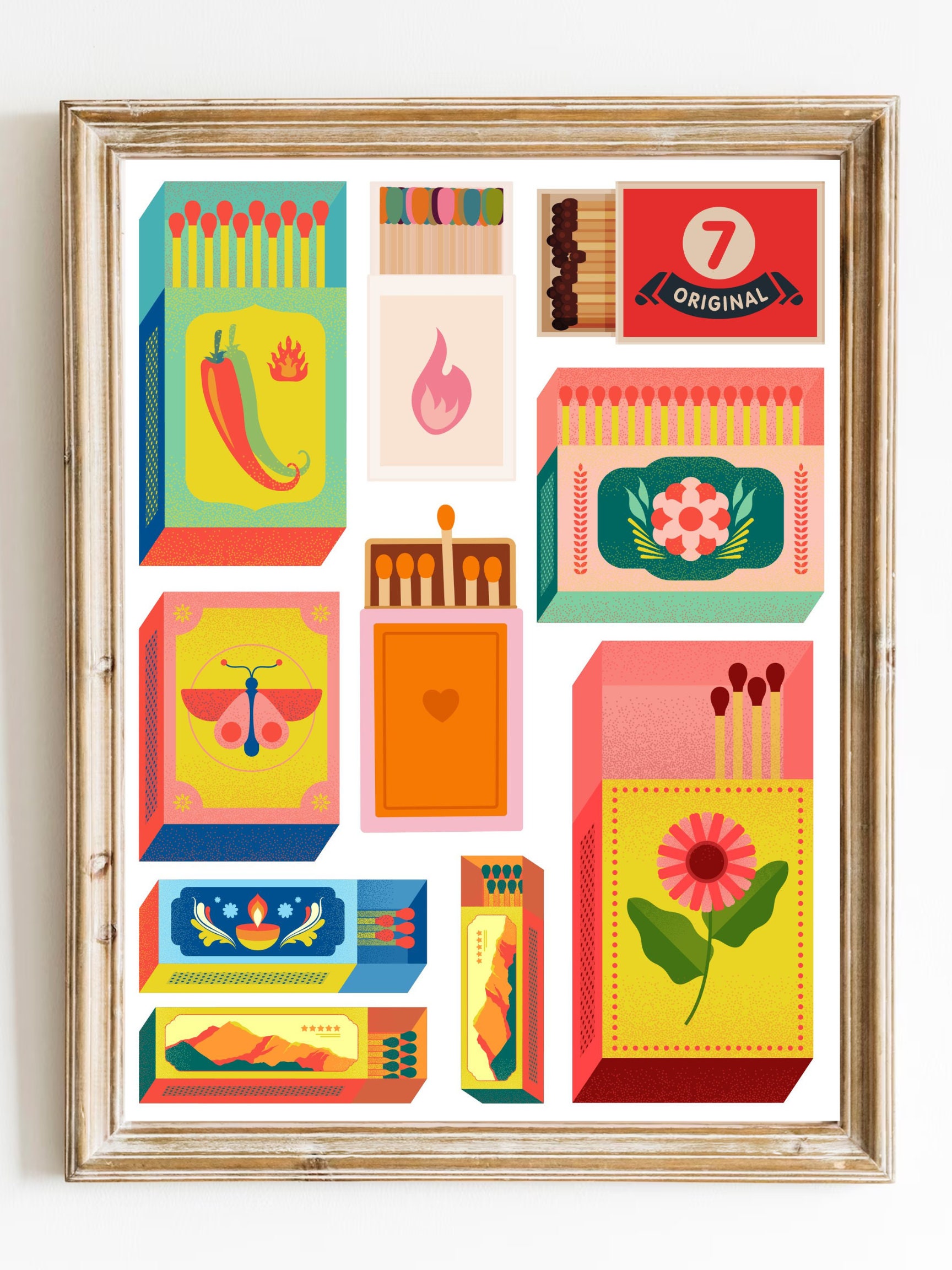 Matchbox, Mismatch Matchboxes, Unique Art, Trendy, Aesthetic Art, Wall ...