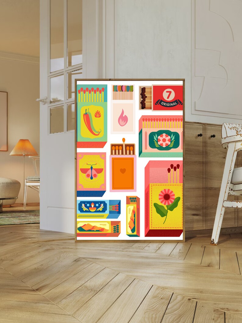 Matchbox, Mismatch Matchboxes, Unique Art, Trendy, Aesthetic Art, Wall ...