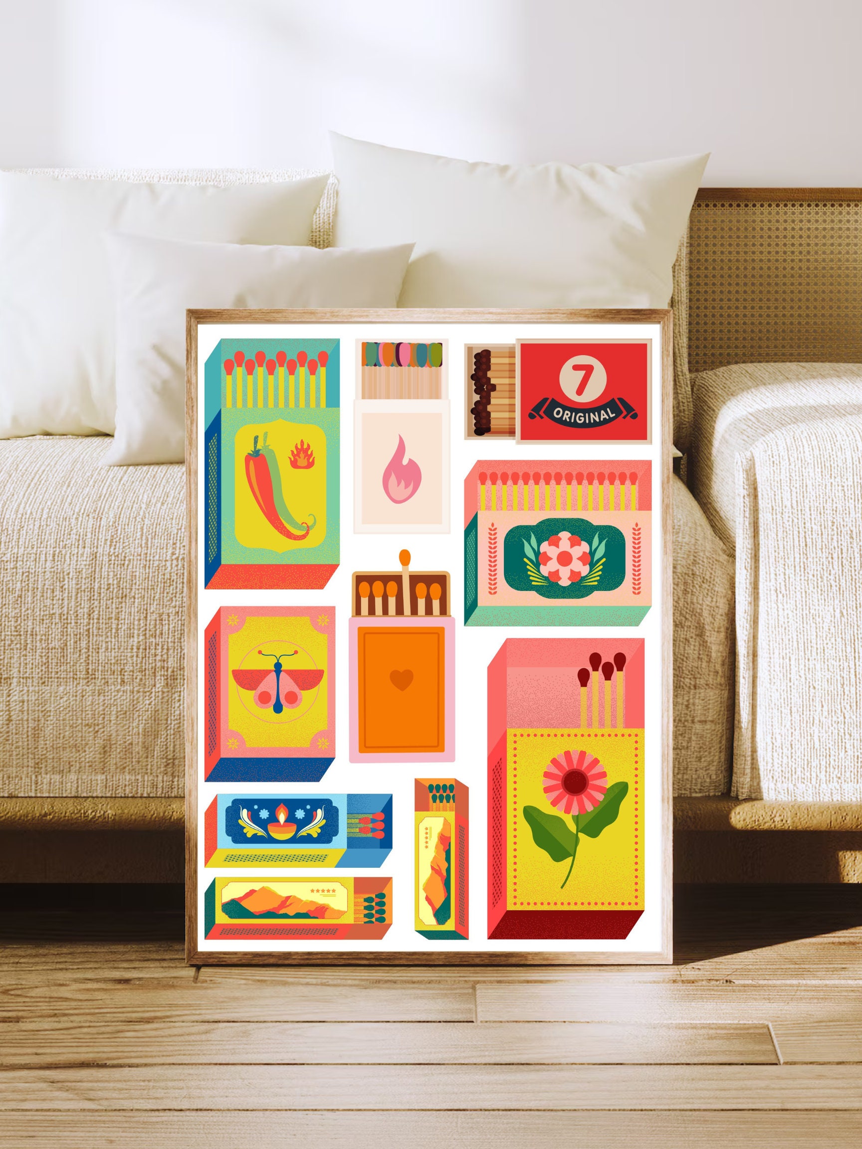 Matchbox, Mismatch Matchboxes, Unique Art, Trendy, Aesthetic Art, Wall ...