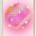 Disco; Pink Disco Ball; Girly Wall Art; Dorm Room Poster; Apartment ...