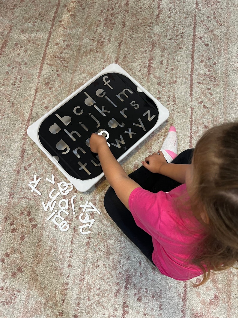 Lower Case Alphabet Sensory Puzzle Acrylic Insert- Fits FLISAT Table ...