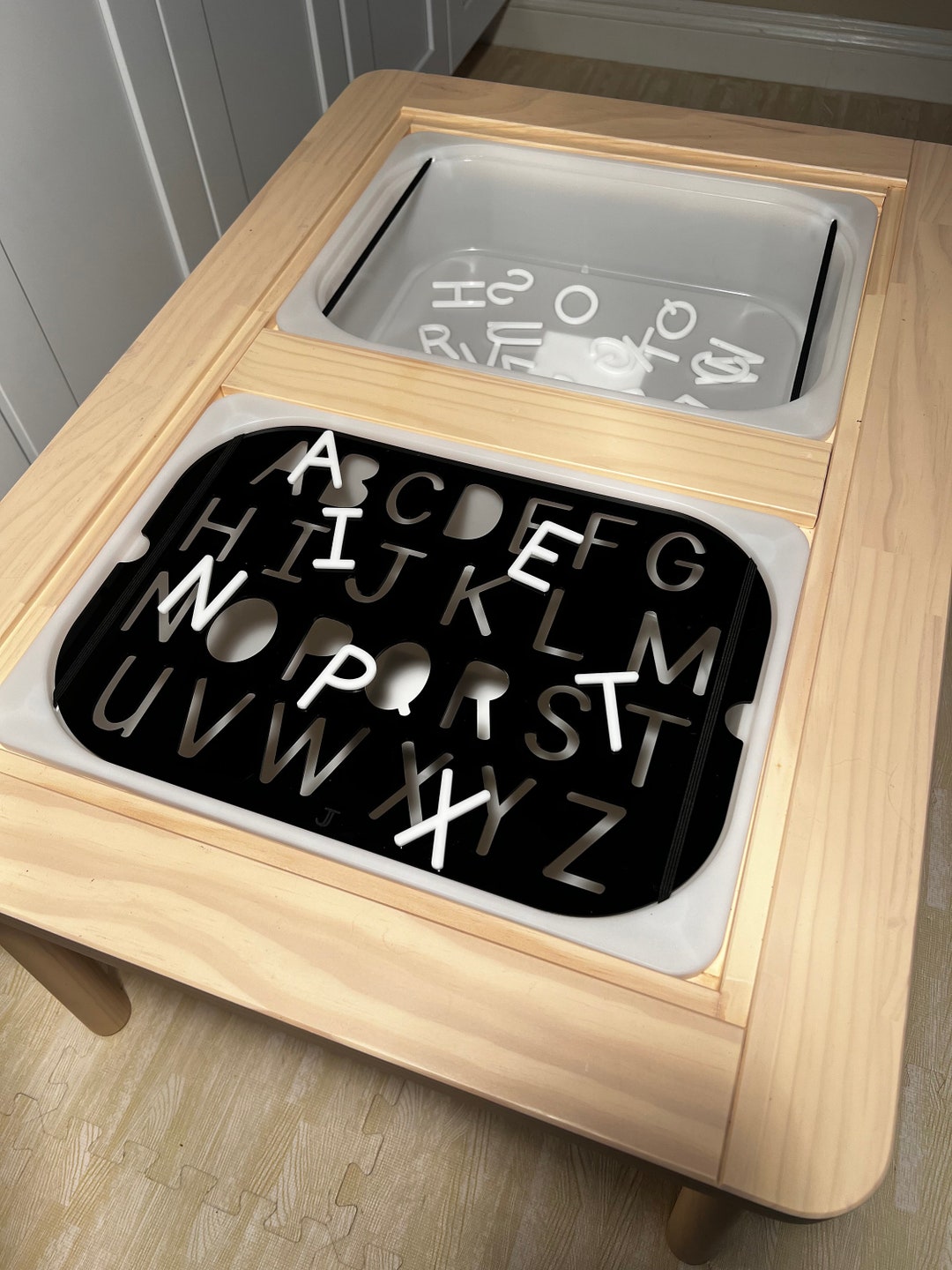 Uppercase Alphabet Puzzle Acrylic Insert Fits Flitsat Sensory Table ...