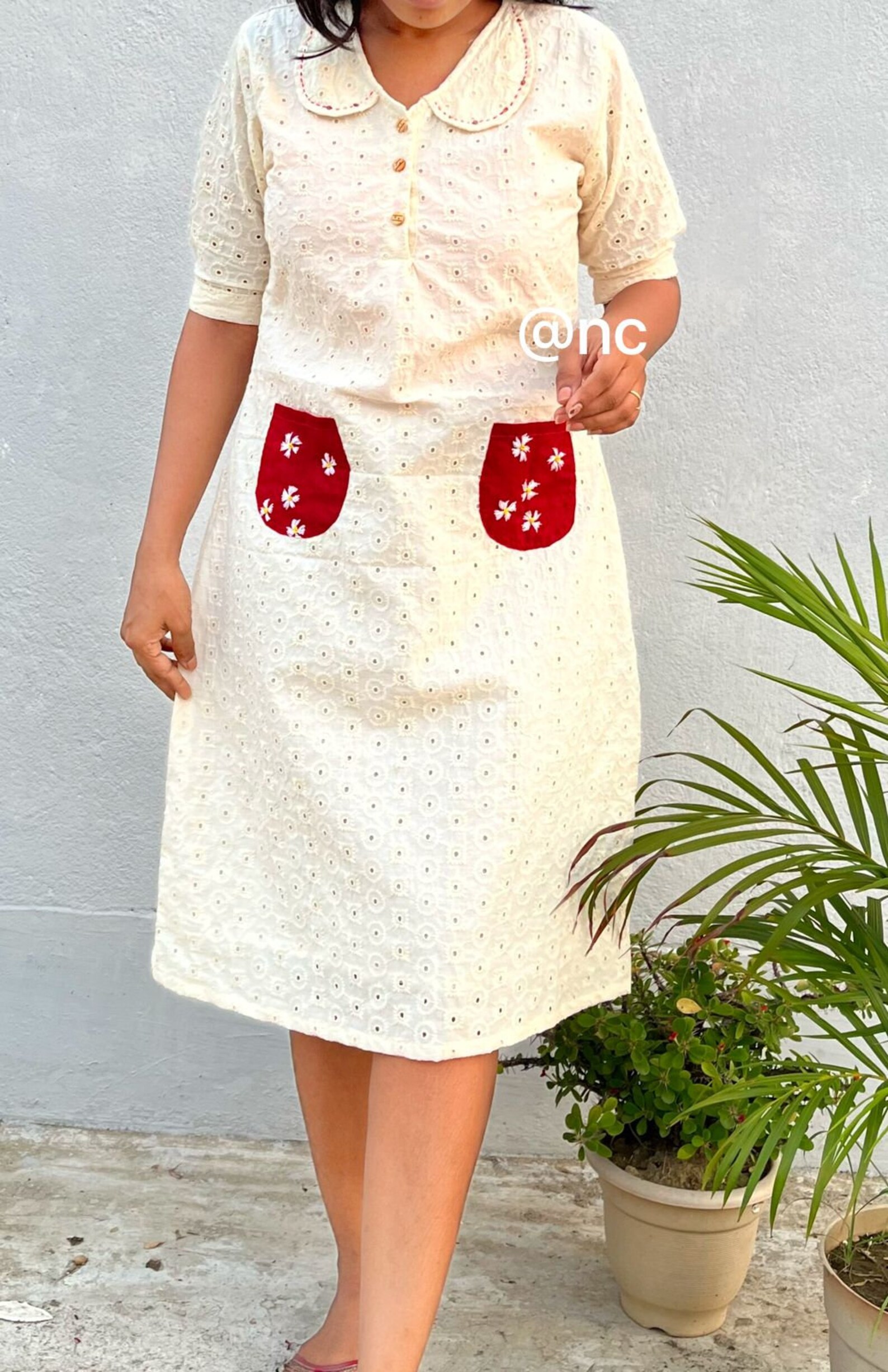 Hakoba Design Cotton Short Dress - Etsy