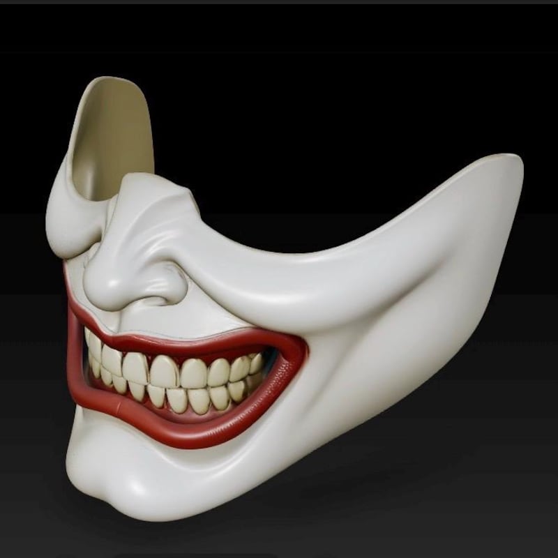 Joker Cyberpunk Mask - Etsy