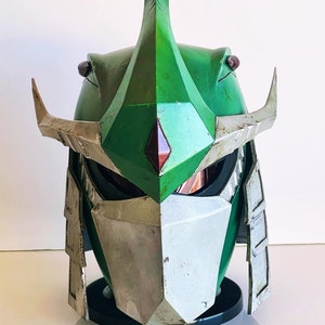 Morphed Master Shredder Green Ranger Helmet - Etsy