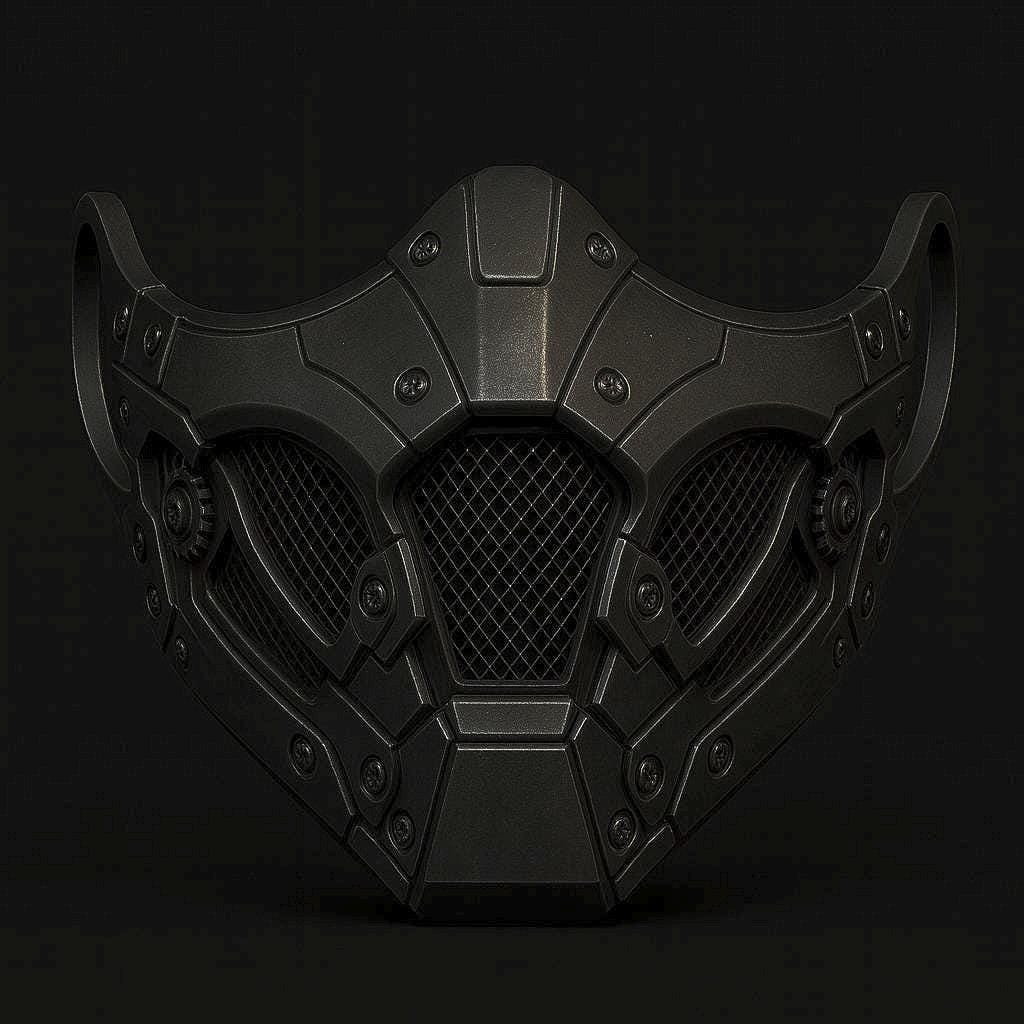 Cyber-tech Samurai Mempo Face Mask - Etsy