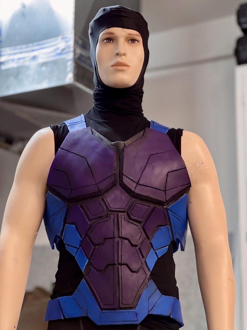 V1 Rubber Hero Armor - Chest, Back & Abdomen With Belt - Etsy