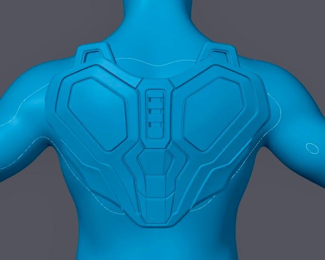 Vigilante Back Plate Armor - Etsy