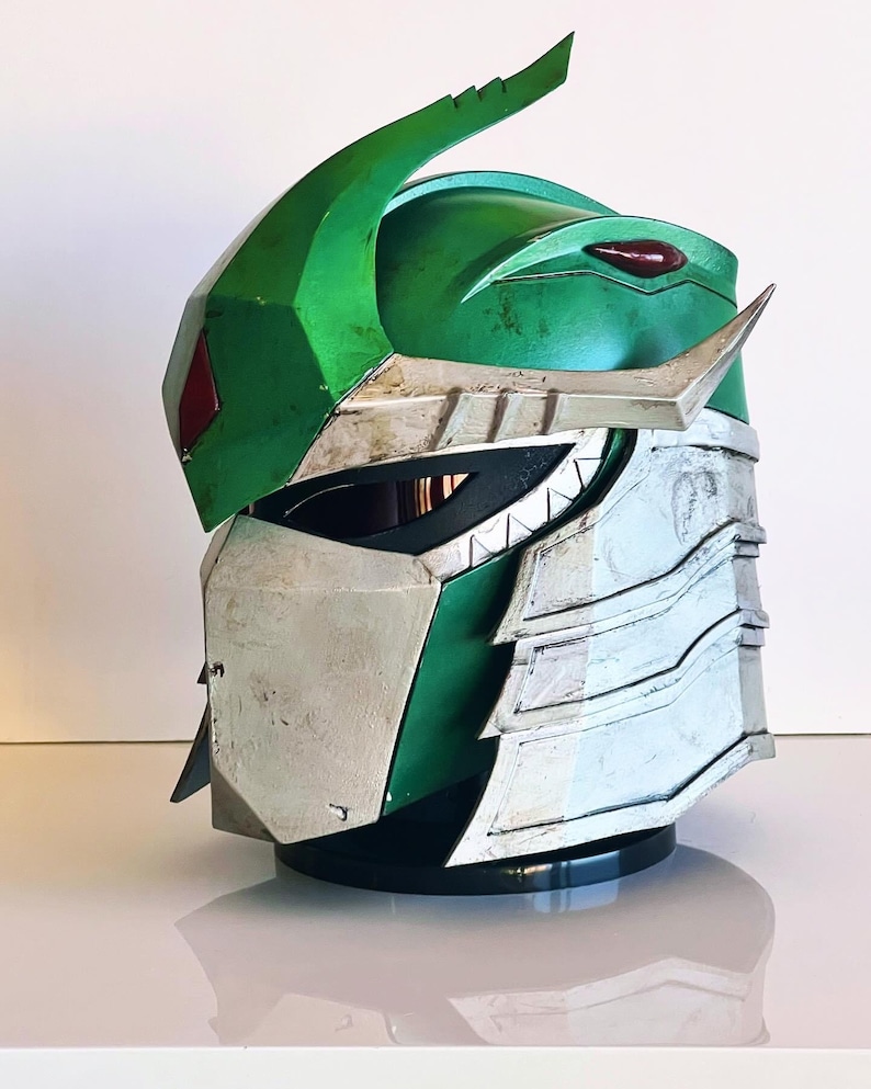 Morphed Master Shredder Green Ranger Helmet - Etsy