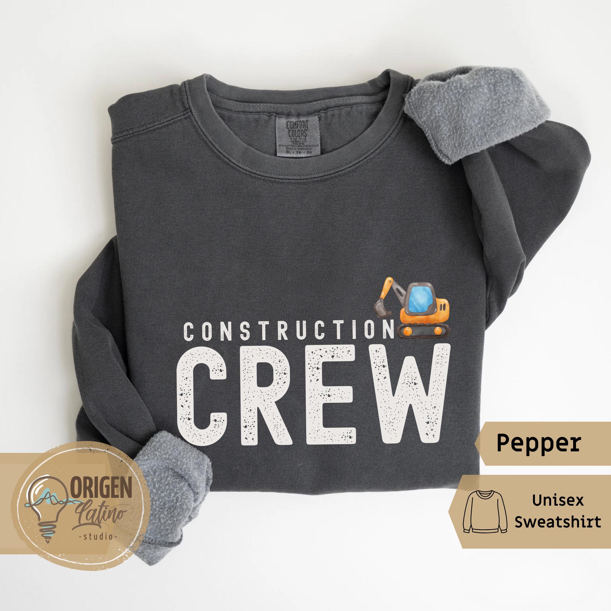 Comfort Colors® Construction Crew Shirts Custom Bulldozer Excavator ...