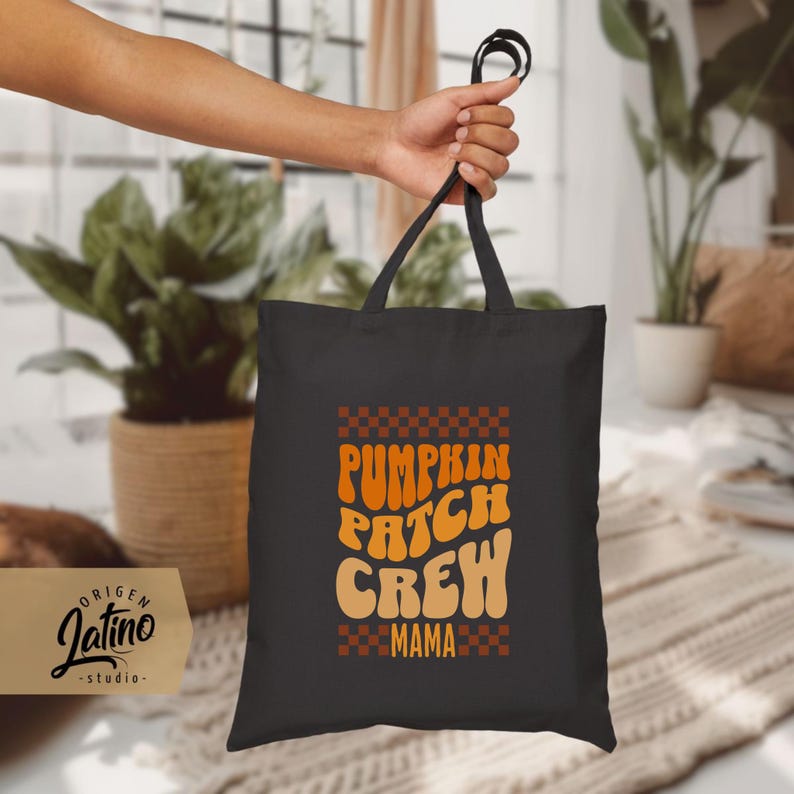 Pumpkin Patch Crew Tote Bag Fall Family Matching Tote Personalized Fall ...
