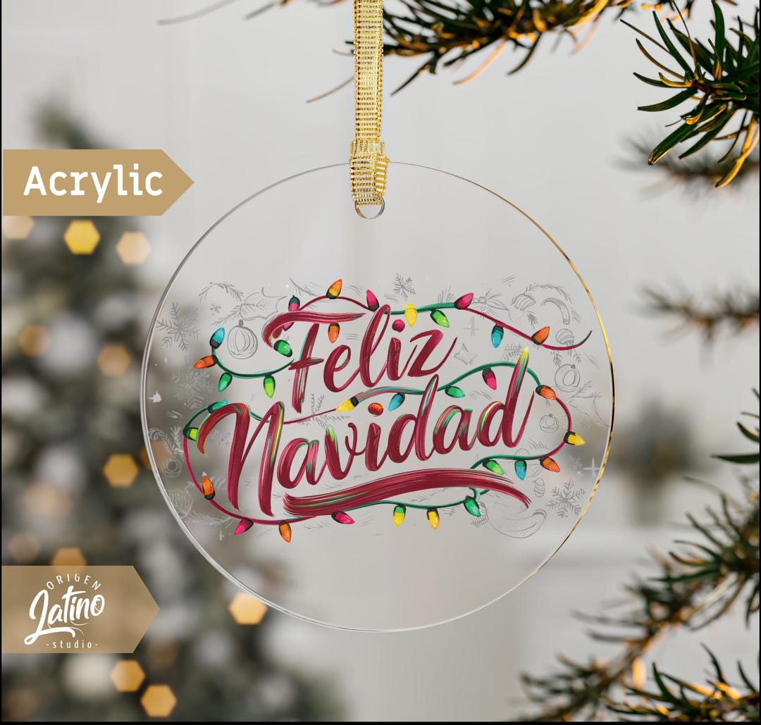 Feliz Navidad Ornament Spanish Christmas Ornament Personalized Holiday ...
