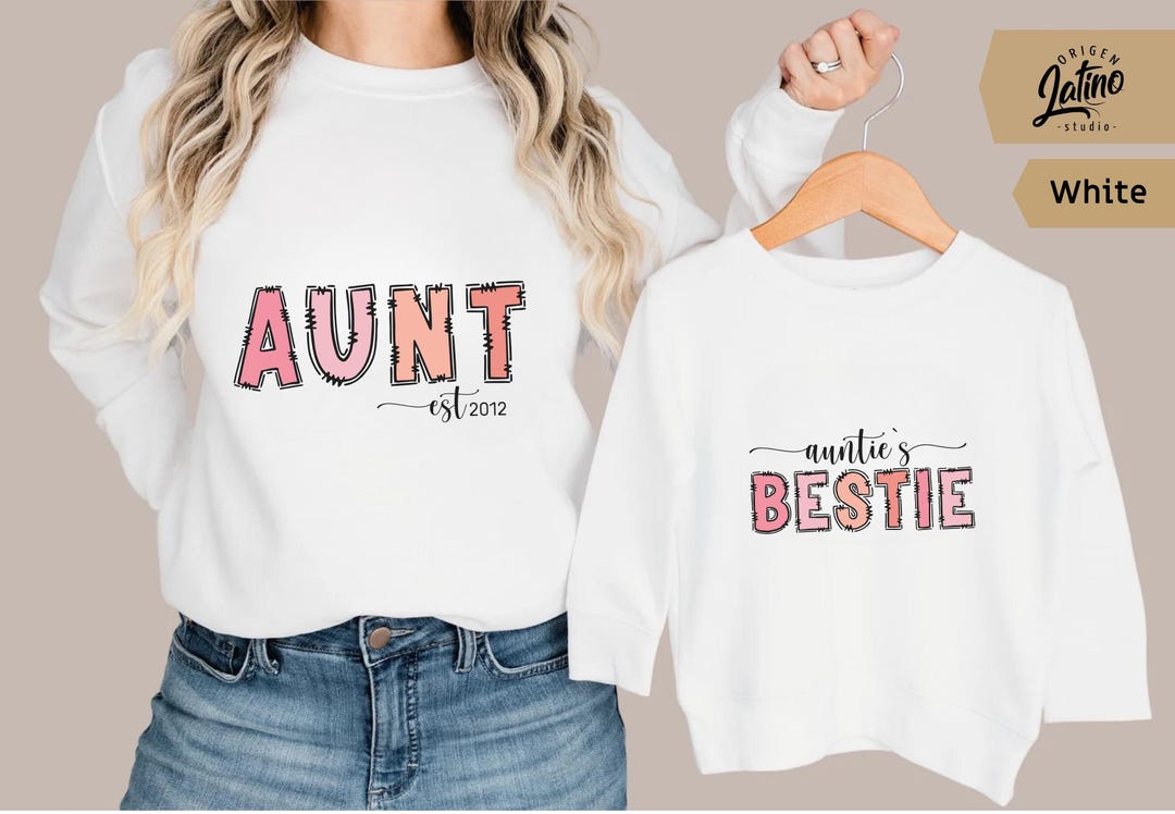 PNG Aunt Est and Aunties Bestie Matching PNG Aunt Custom Date Matching ...