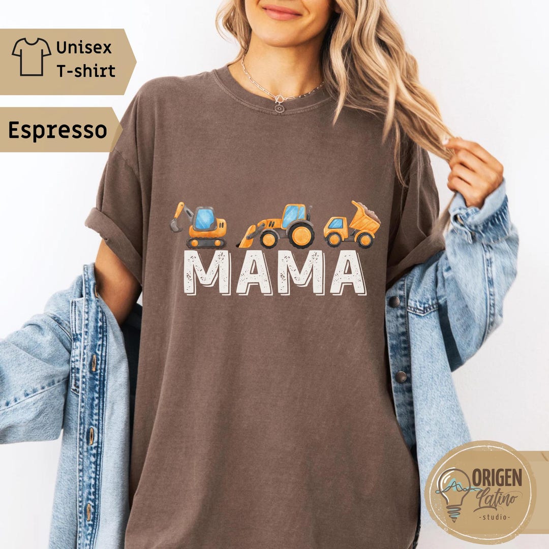 Comfort Colors® Mama and Daddy Matching Construction Shirts Custom ...