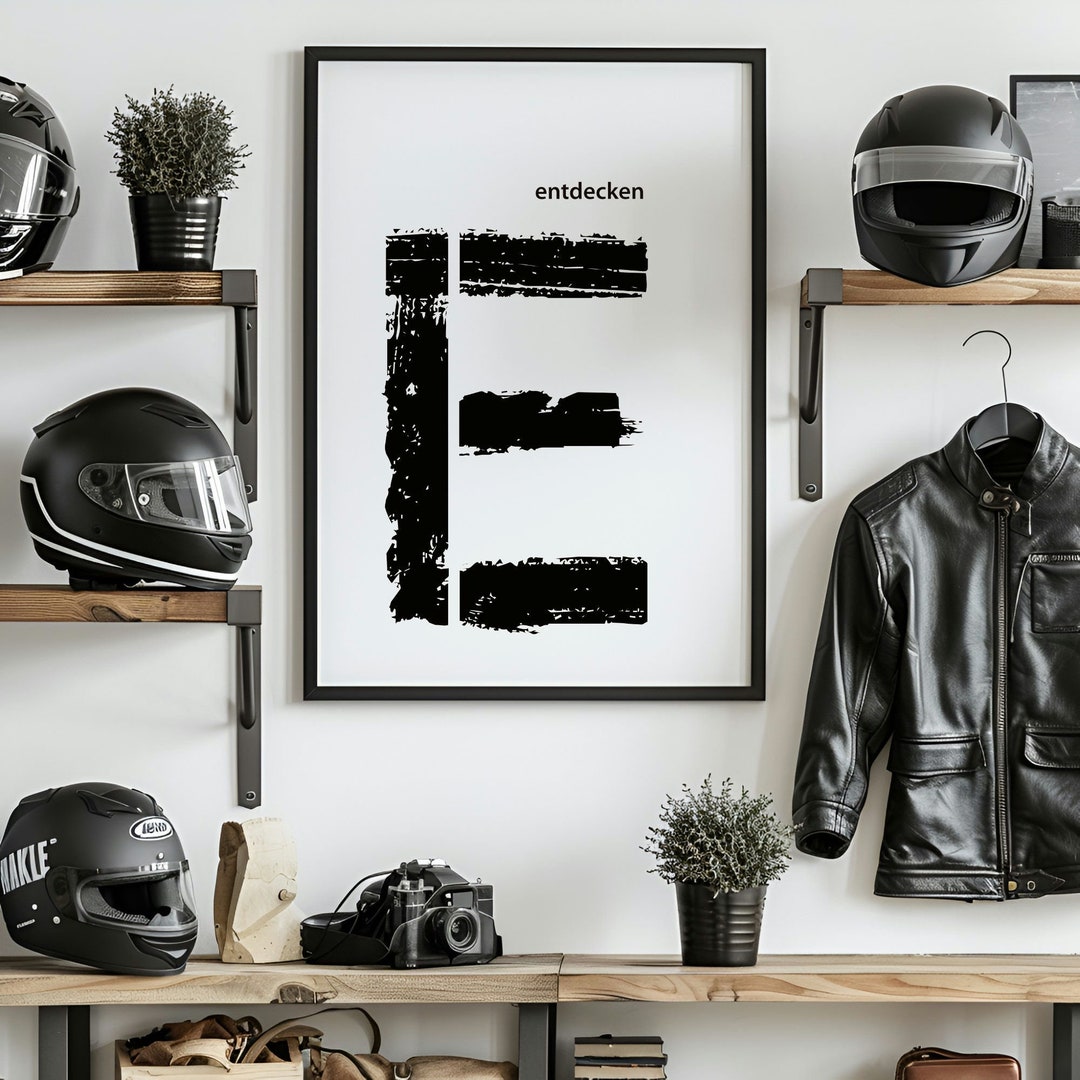 Poster With Letter E | Typo Poster | Art Print | Typography | Saying - Etsy