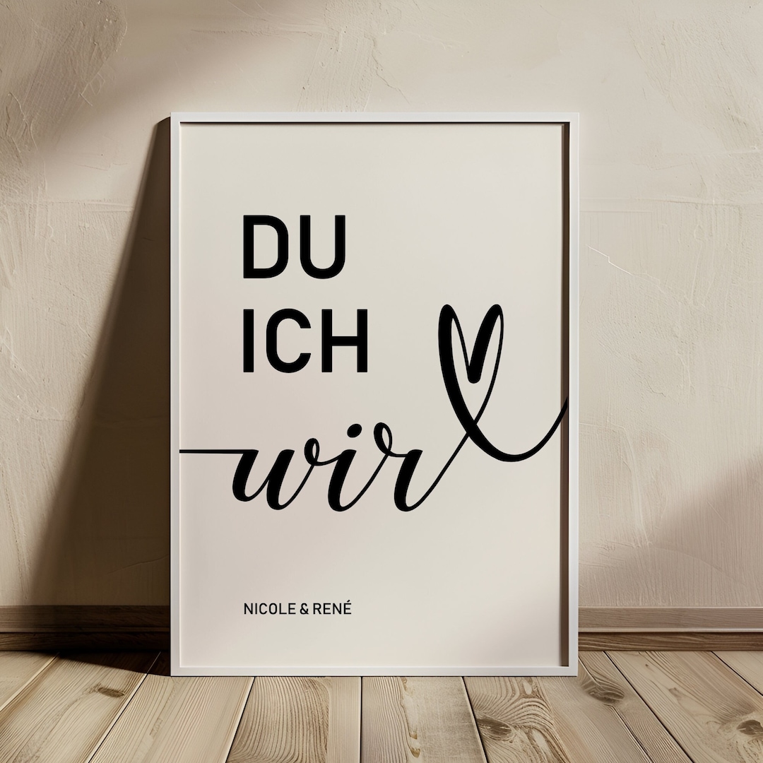 Poster Personalized Love Poster Wedding Anniversary Gift for Her | You ...