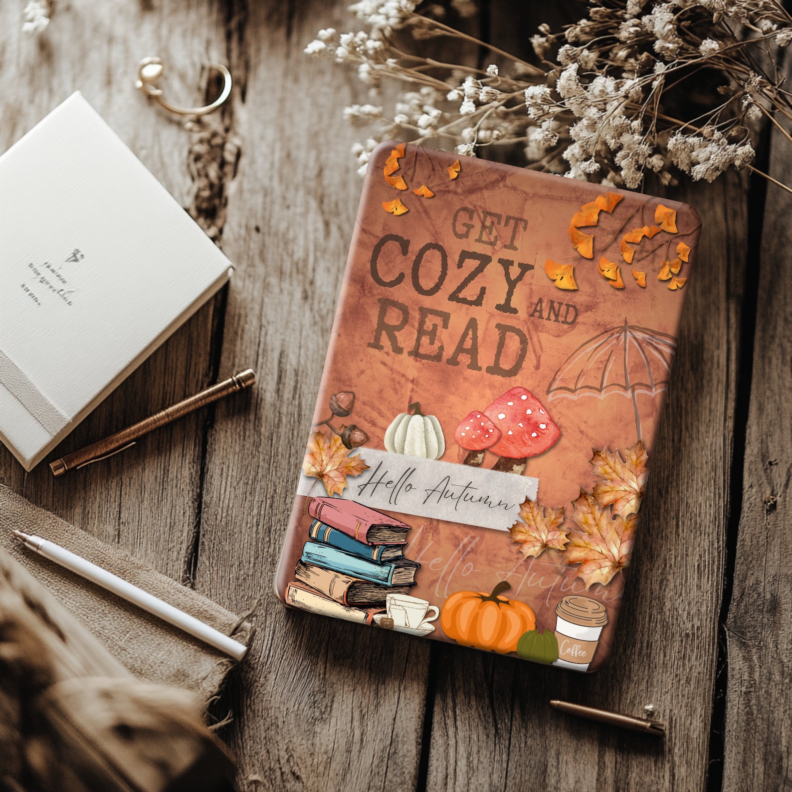 Autumn Themed Kindle Insert for Clear Case | Printable Download ...