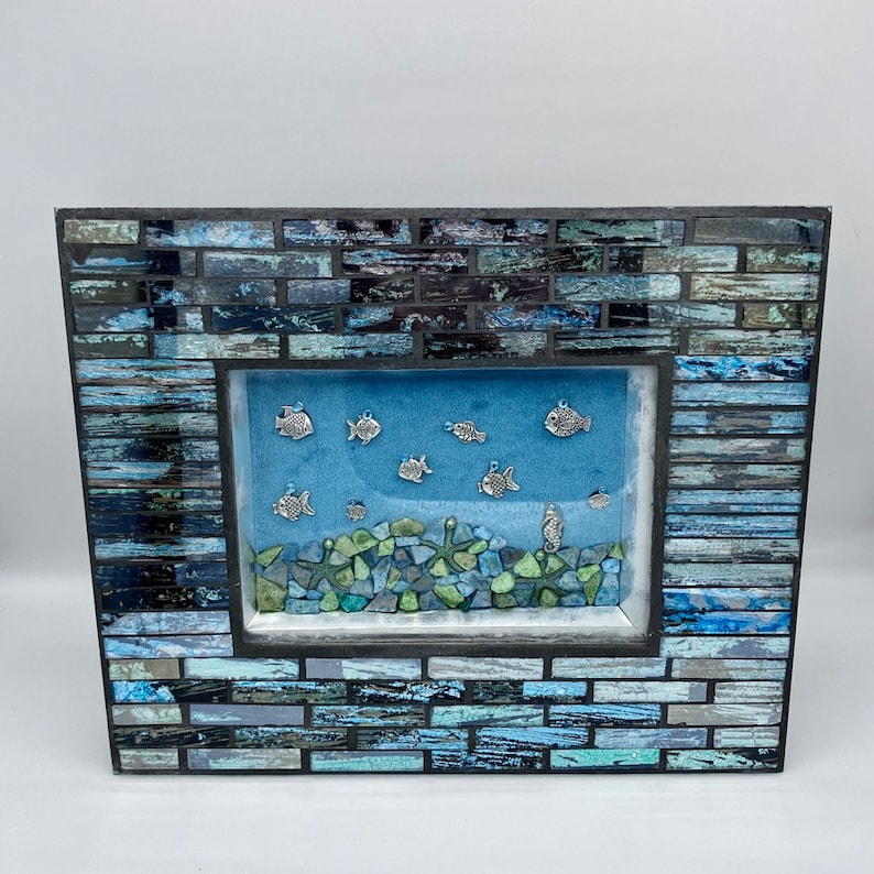 Framed Jewelry Art Aquarium Wall Art Fish Jewelry Art Shadowbox Art - Etsy