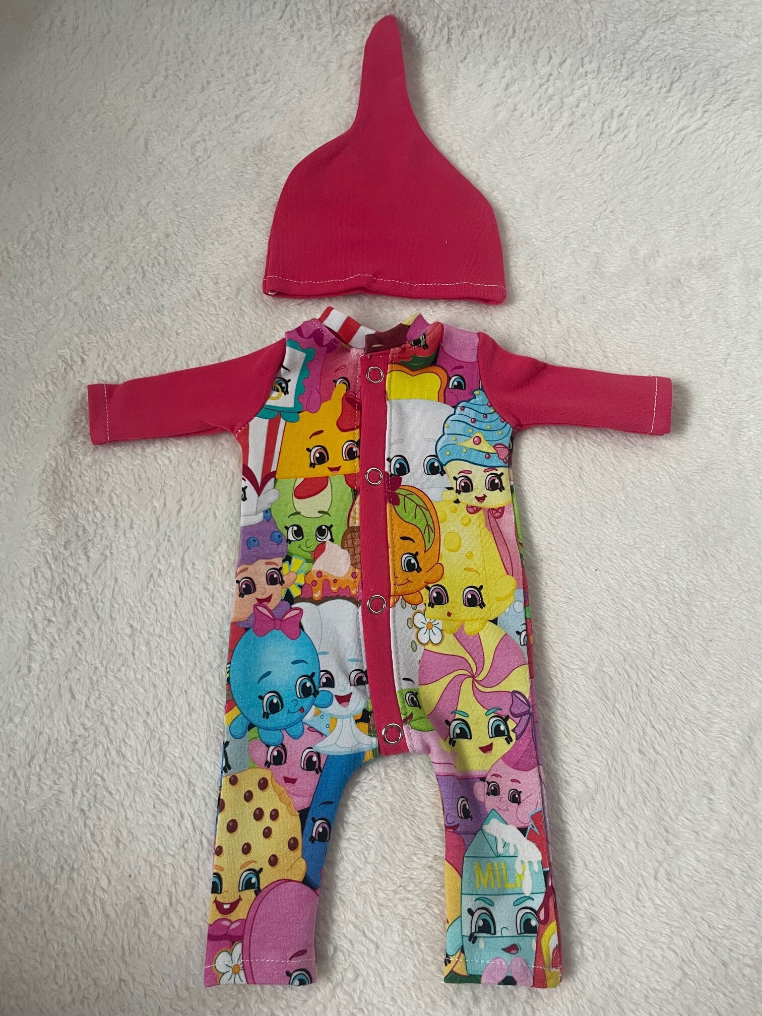 Shopkins Pajamas - Size Preemie - Reborn Doll Clothes - Etsy