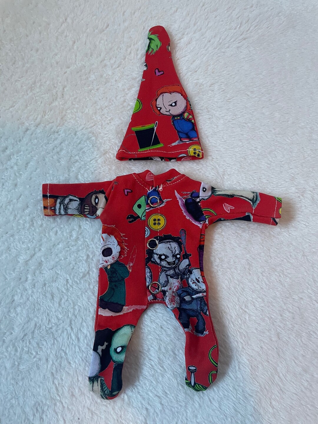 Mini Horror Movie Character Pajamas - Fits 8" Dolls - Reborn Doll ...