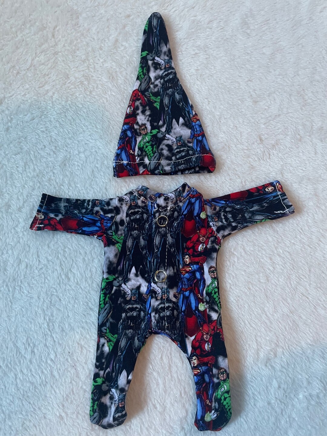 Mini DC Superhero Pajamas - Fits 8" Dolls - Reborn Doll Clothes - Etsy