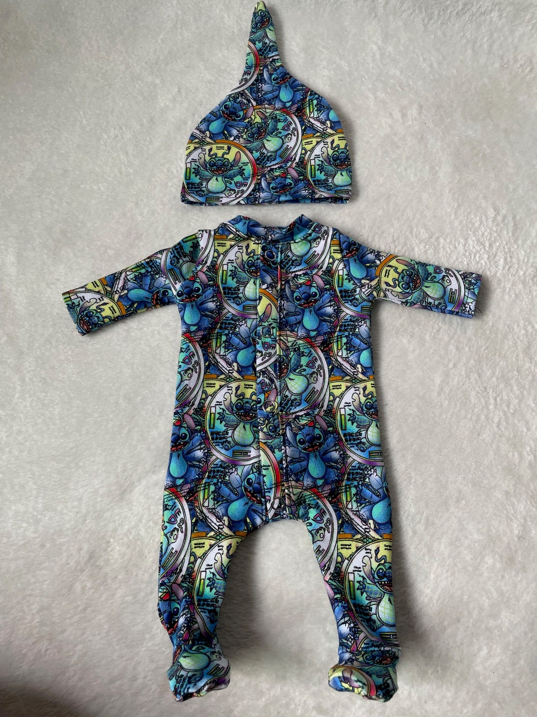 Stitch Pajamas - Size Preemie - Reborn Doll Clothes - Etsy