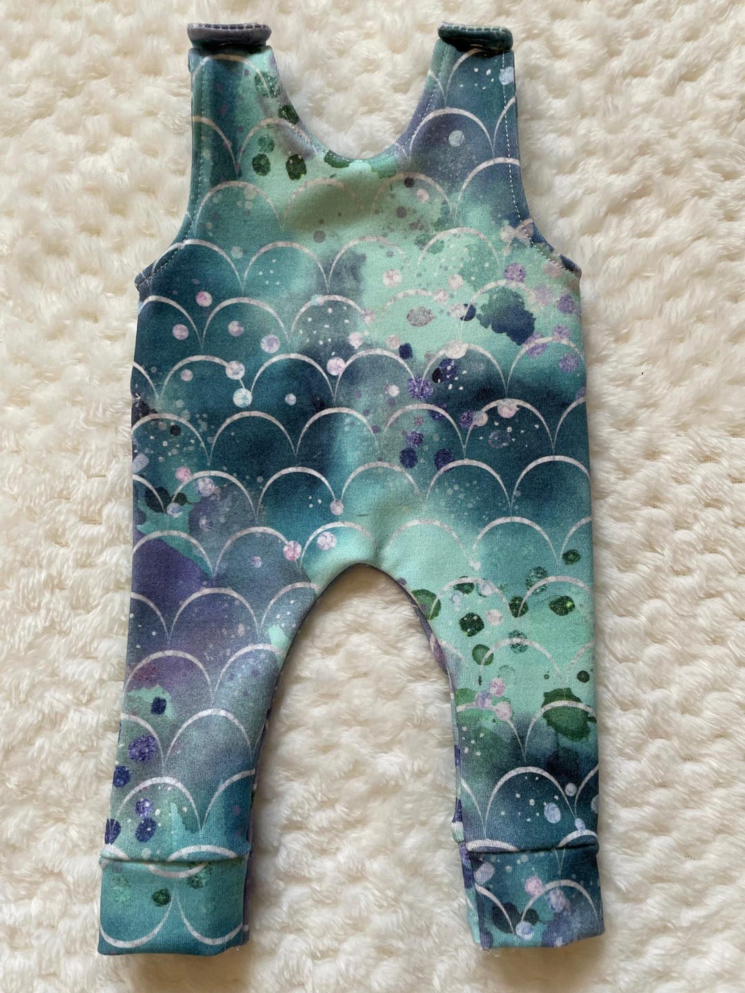 Mermaid Scale Overalls - Size Preemie - Reborn Doll Clothes - Etsy