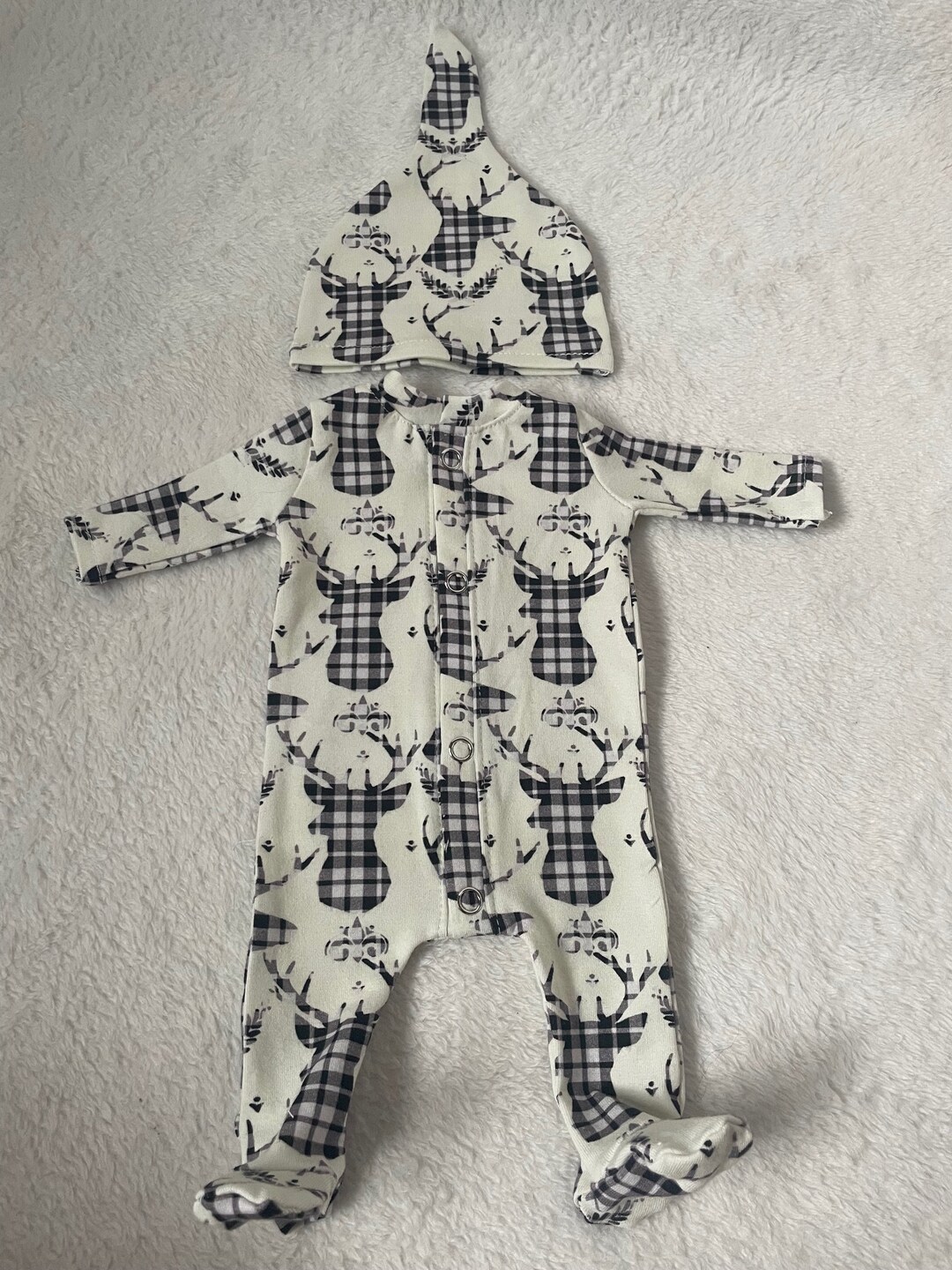 Deer Pajamas - Size Preemie - Reborn Doll Clothes - Etsy