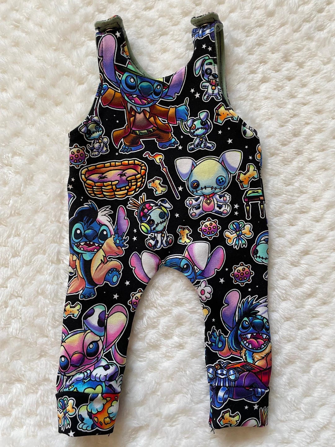 Stitch/101 Dalmation Overalls - Size Preemie - Reborn Doll Clothes - Etsy