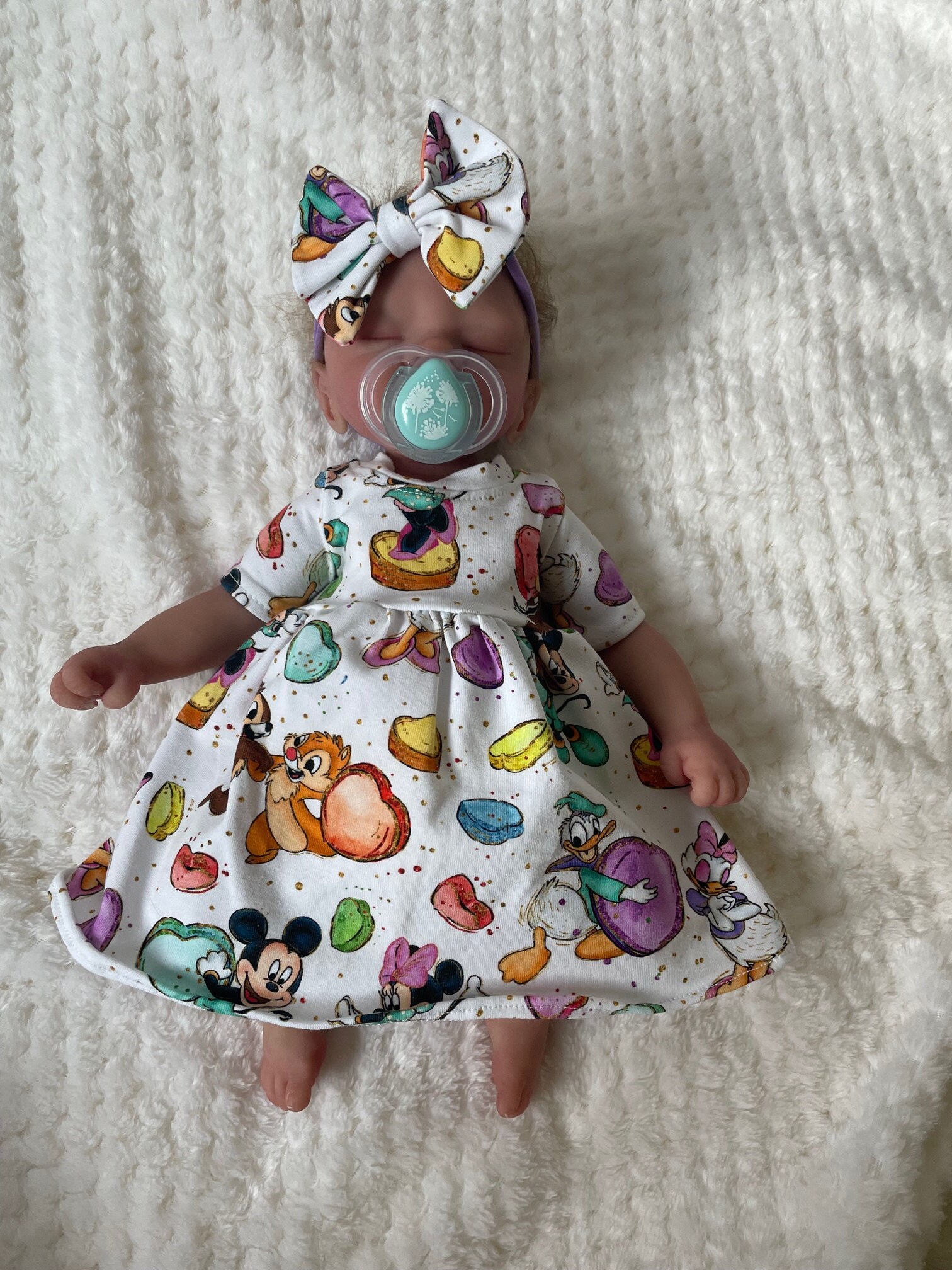 Mickey Mouse Dress Size Preemie Reborn Doll Clothes - Etsy