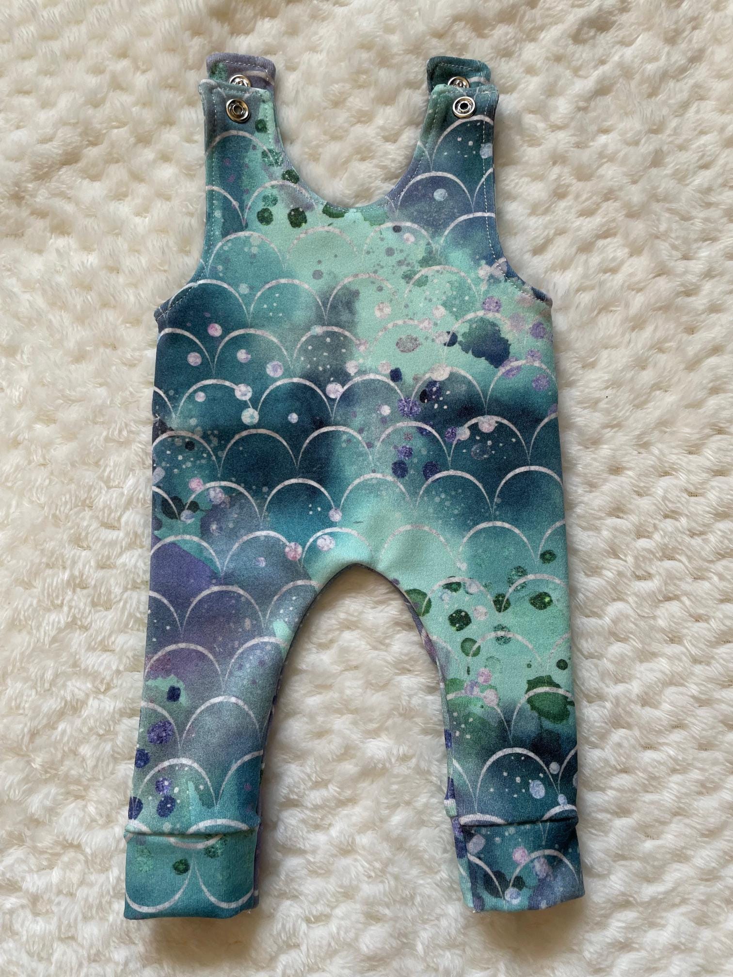 Mermaid Scale Overalls - Size Preemie - Reborn Doll Clothes - Etsy