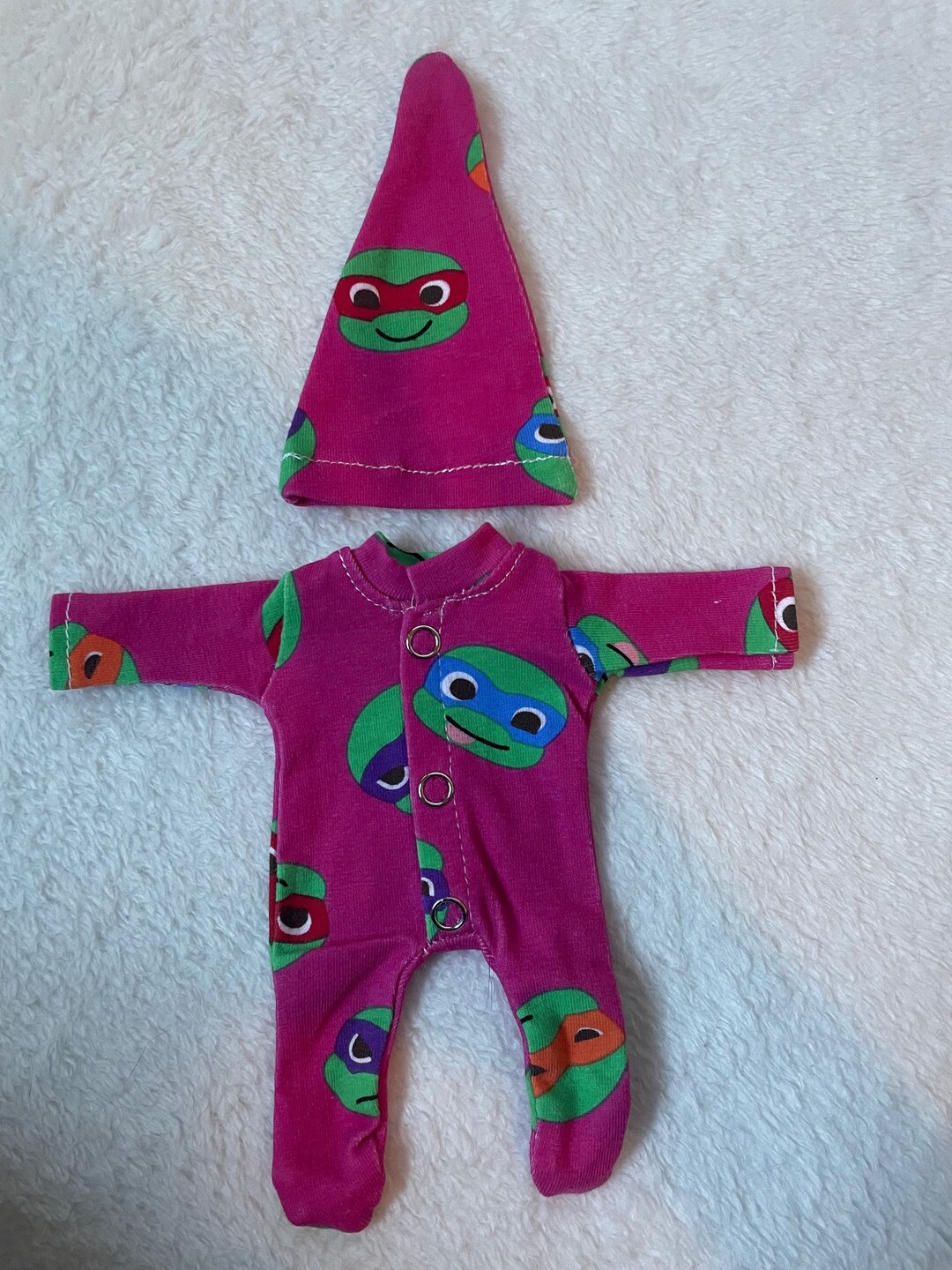 Mini Teenage Mutant Ninja Turtle Pajamas - Fits 8" Dolls - Reborn Doll ...
