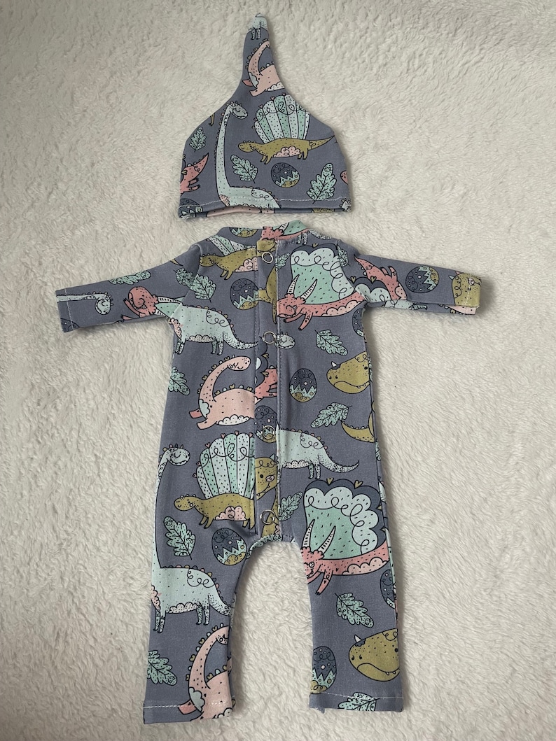 Dinosaur Pajamas - Size Preemie - Reborn Doll Clothes - Etsy