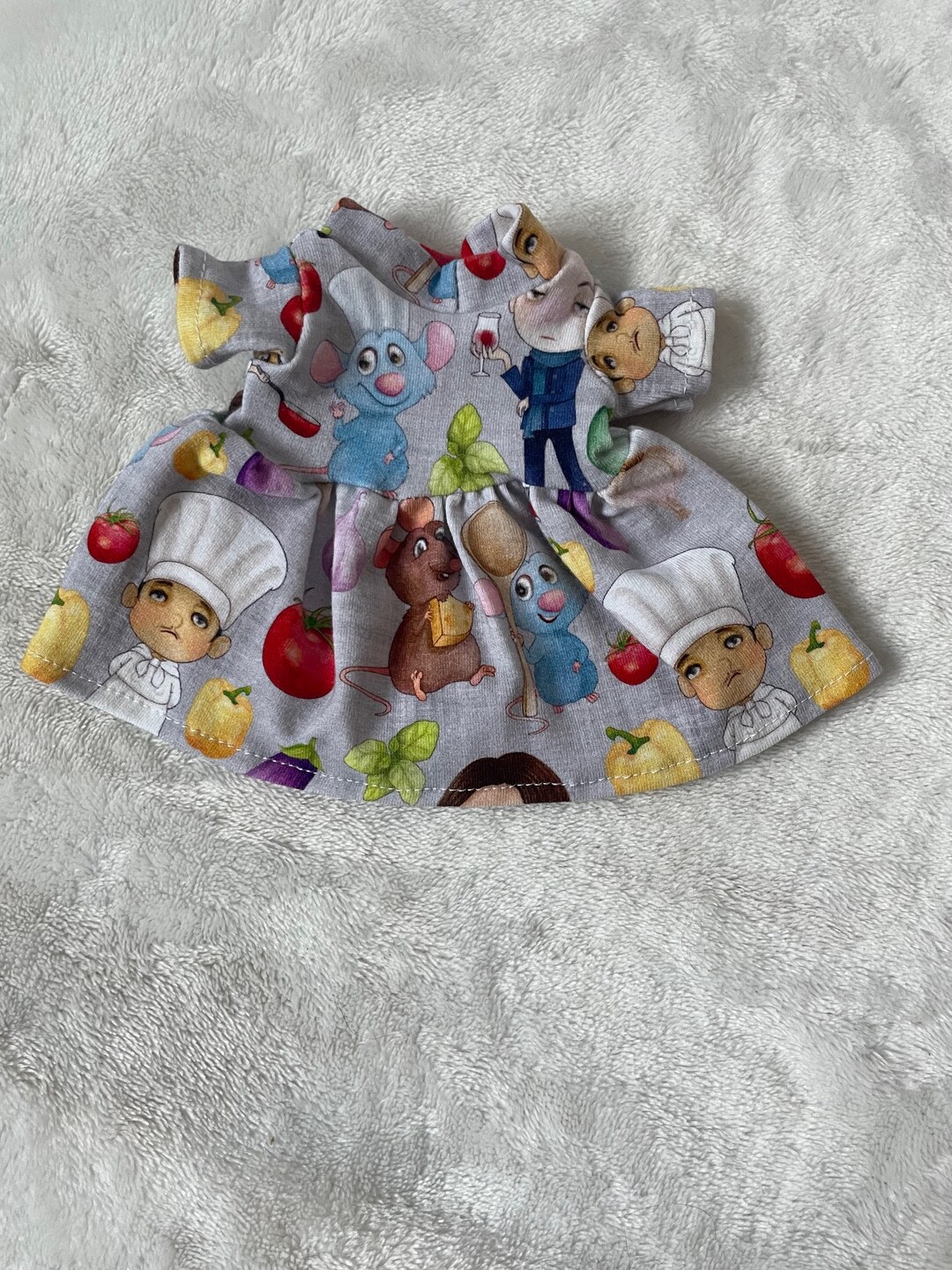 Mini Ratatouille Dress - Fits 8" Dolls - Reborn Doll Clothes - Etsy