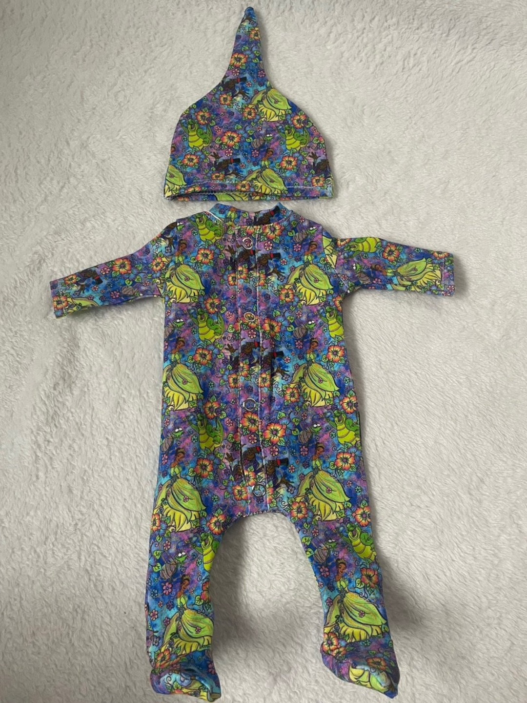 Princess Tiana Pajamas - Size Preemie - Reborn Doll Clothes - Etsy