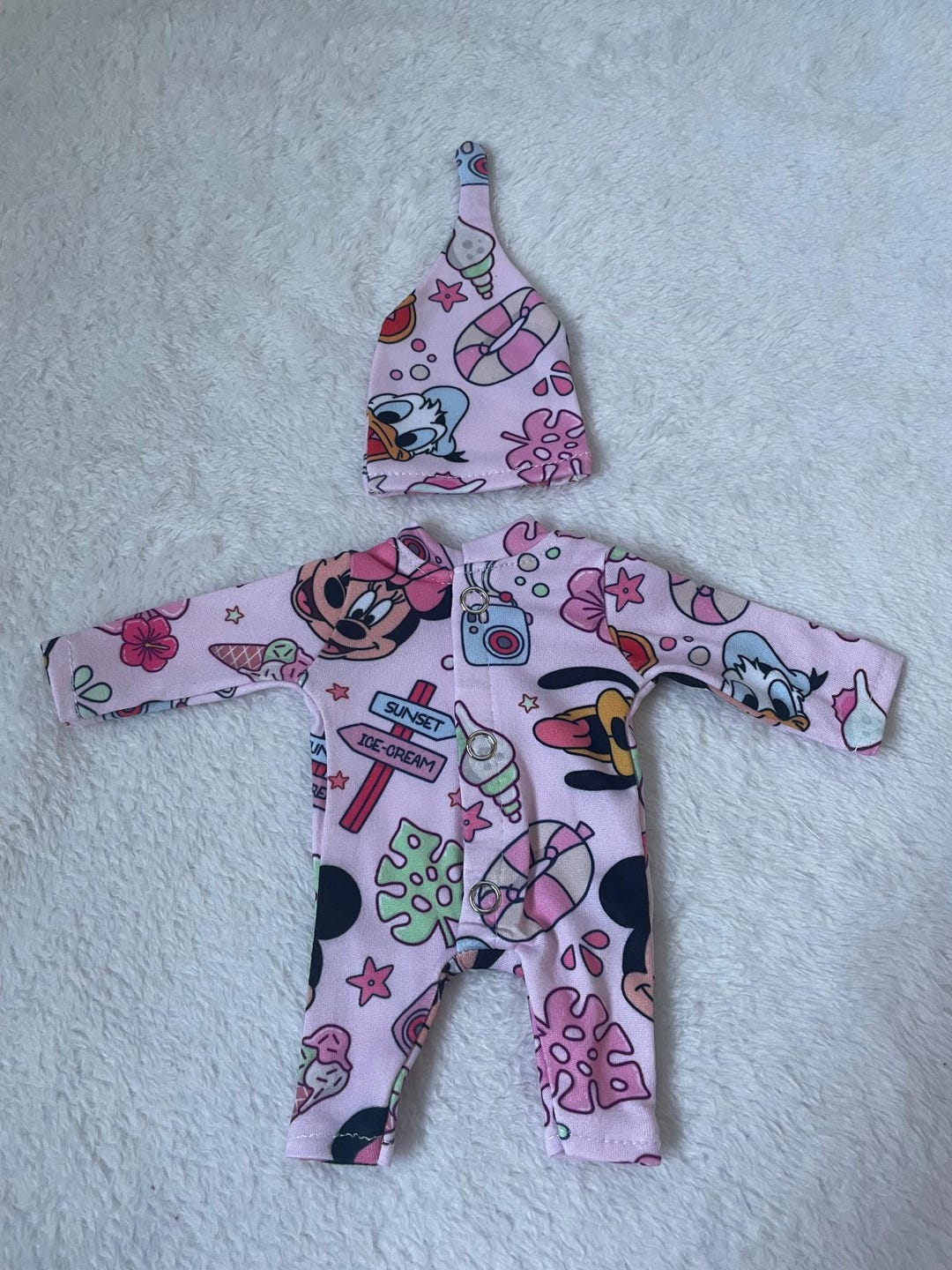 Mickey Mouse Beach Day Pajamas - Fits 10" Dolls - Reborn Doll Clothes ...