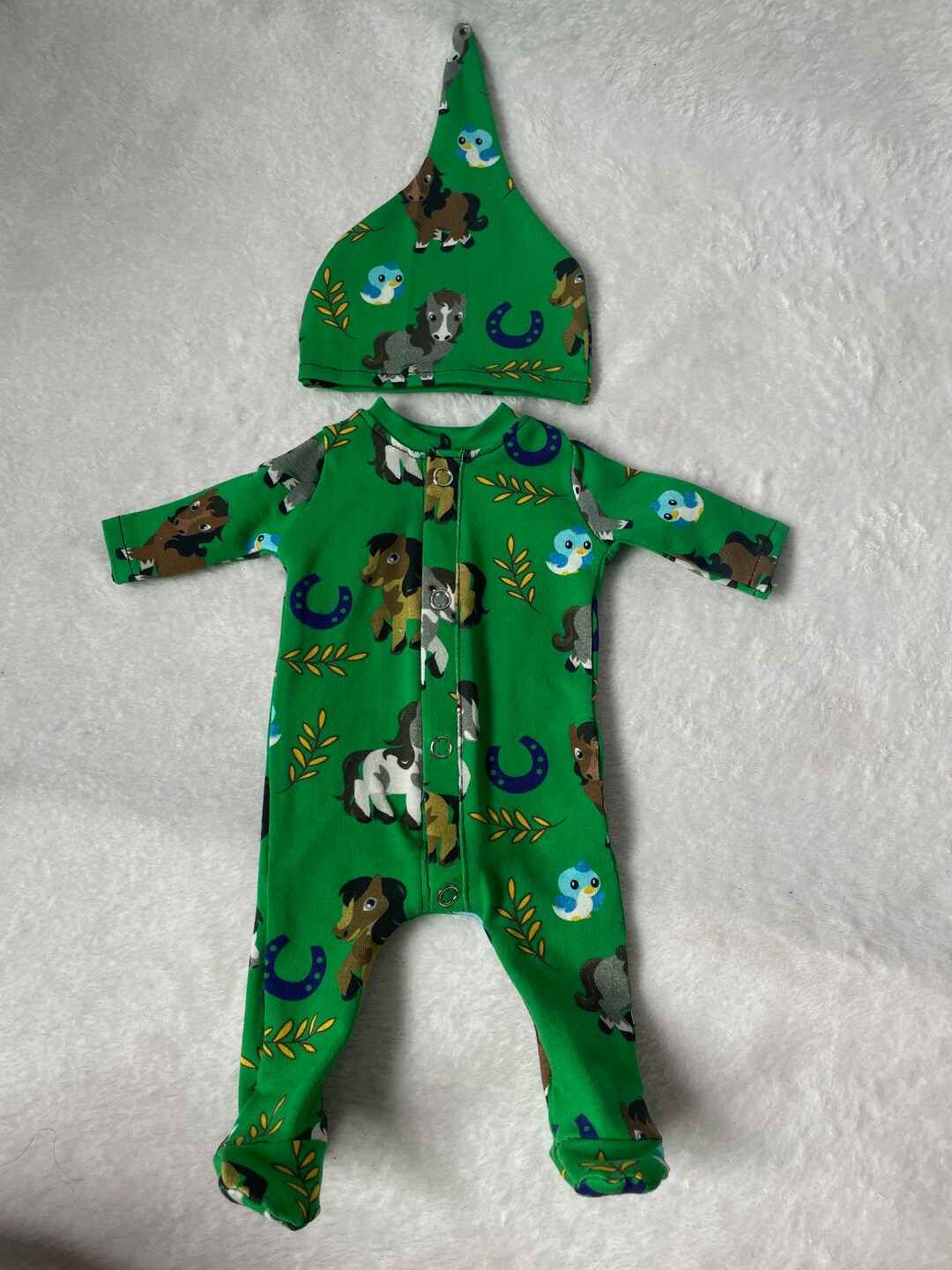 Horse Pajamas - Size Preemie - Reborn Doll Clothes - Etsy