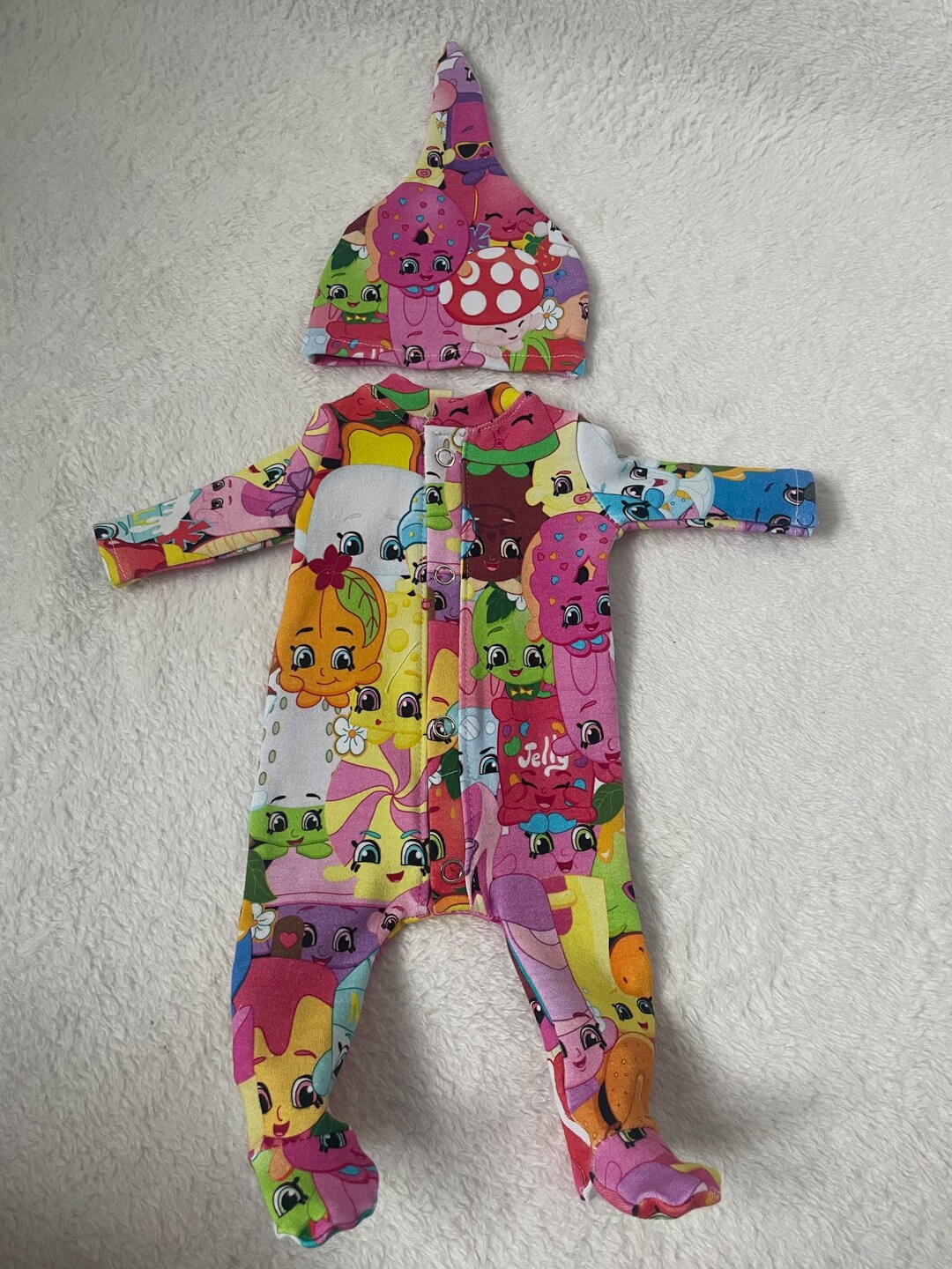 Shopkins Pajamas - Size Preemie - Reborn Doll Clothes - Etsy